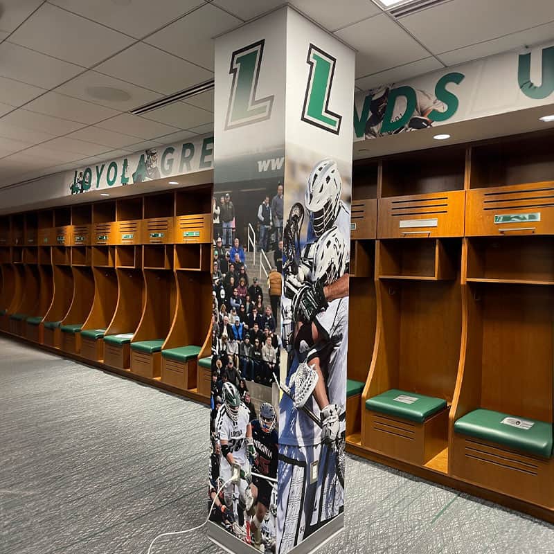 Loyola University Locker Room Signage - Strategic Factory