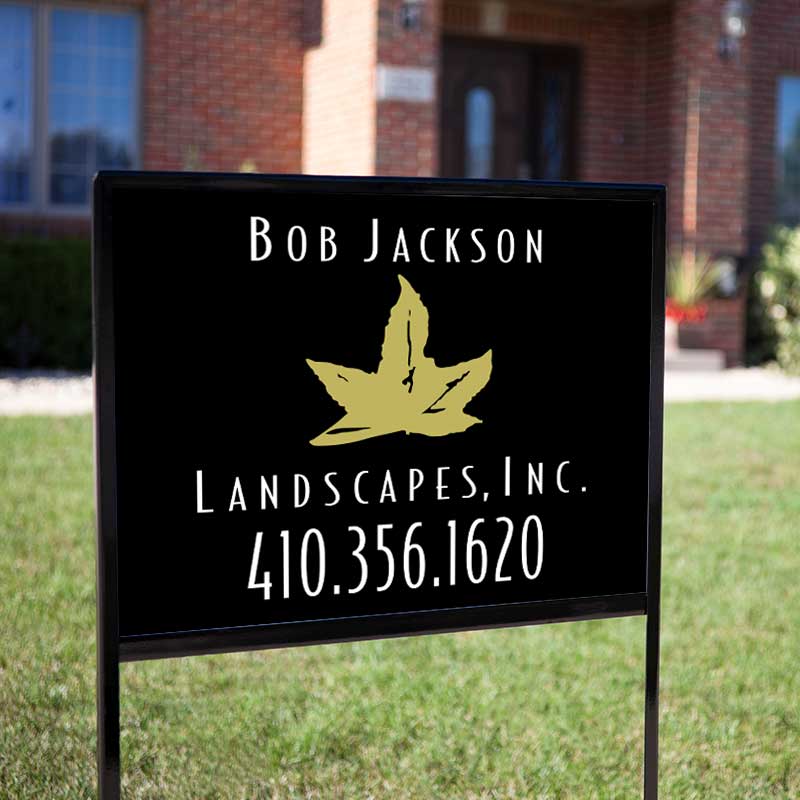 Bob Jackson Landscaping Yard Signs - Strategic Factory